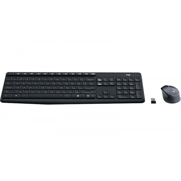 Logitech MK315 USB Silent Wireless Keyboard & Mouse Combo - 920-009068 ...