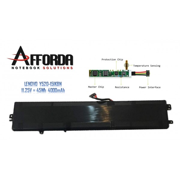 Battery Y520-15IKBN INTERNAL LI-ION 10.95V 4110mAH 1YW For Lenovo ...