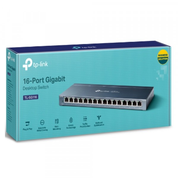TP-Link TL-SG116 16-Port Gigabit Desktop Switch | COMPUTAAS SDN BHD