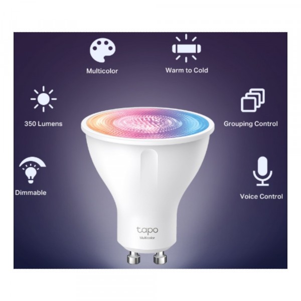 TP-Link Tapo L630 Smart Wi-Fi Spotlight, Multicolor