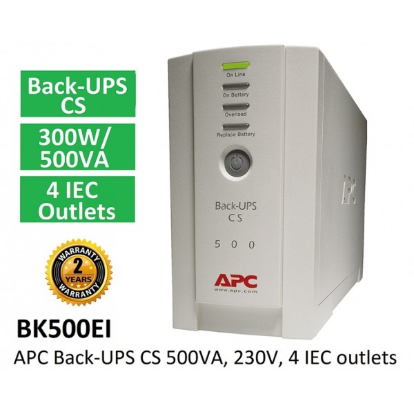 APC BACK-UPS CS 500VA 230V USB/SERIAL BK500EI